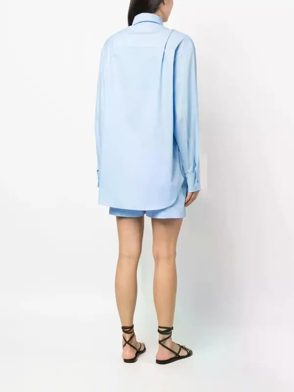 Andamane Drawstring Waist Poplin Shorts