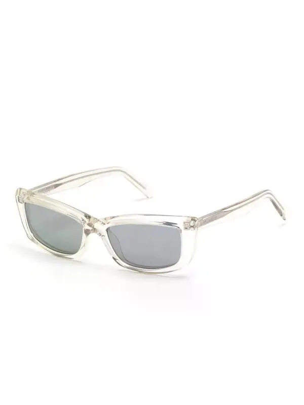 Saint Laurent Sl658 Rectangle-frame Sunglasses - Grey