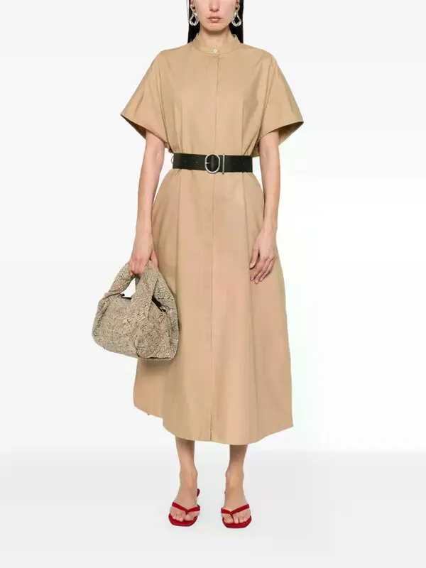 JIL SANDER Belted Midi Dress