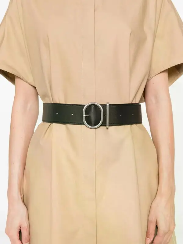 JIL SANDER Belted Midi Dress