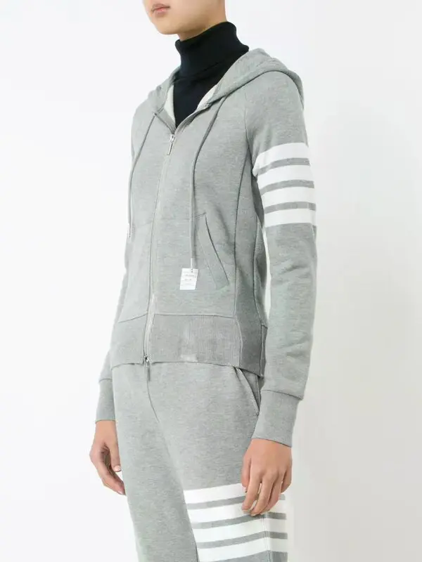 Thom Browne 4-bar Striped Cotton Hoodie