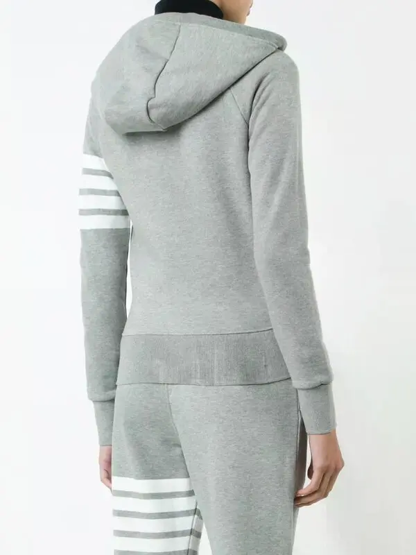 Thom Browne 4-bar Striped Cotton Hoodie