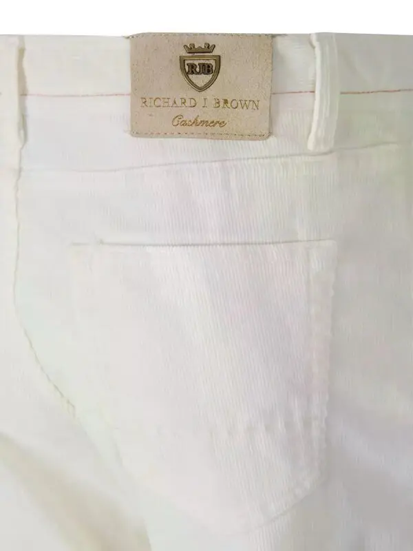 RICHARD J. BROWN Five-pocket Trousers - White