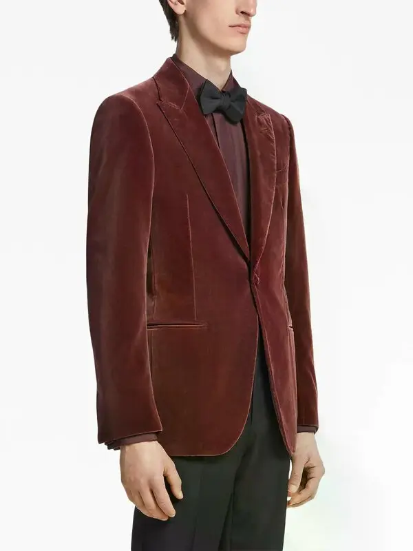 Zegna Single-breasted Velvet Blazer
