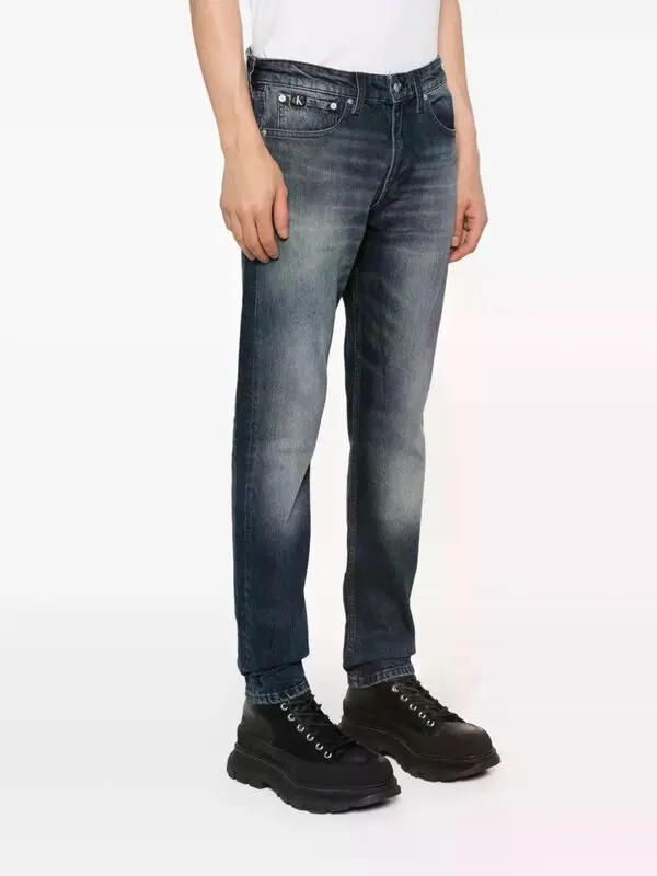 Calvin Klein Mid-rise Tapered-leg Jeans