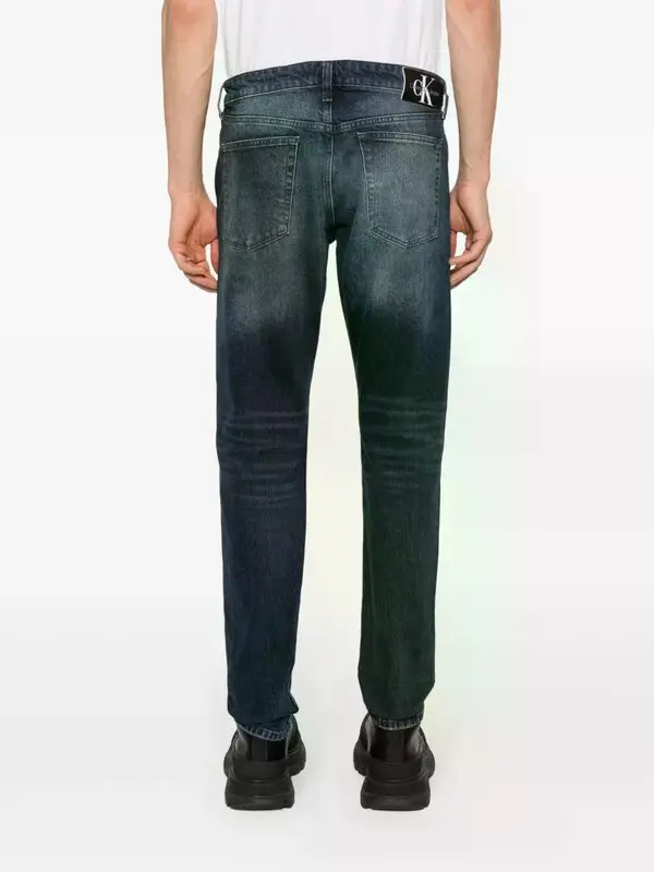 Calvin Klein Mid-rise Tapered-leg Jeans