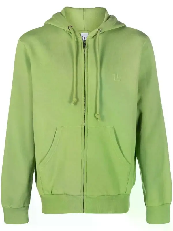 WINNIE N.Y.C Logo-embroidered Zip-up Hoodie
