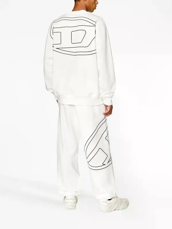 DIESEL® Cotton Jersey Fleece Sweatshirt