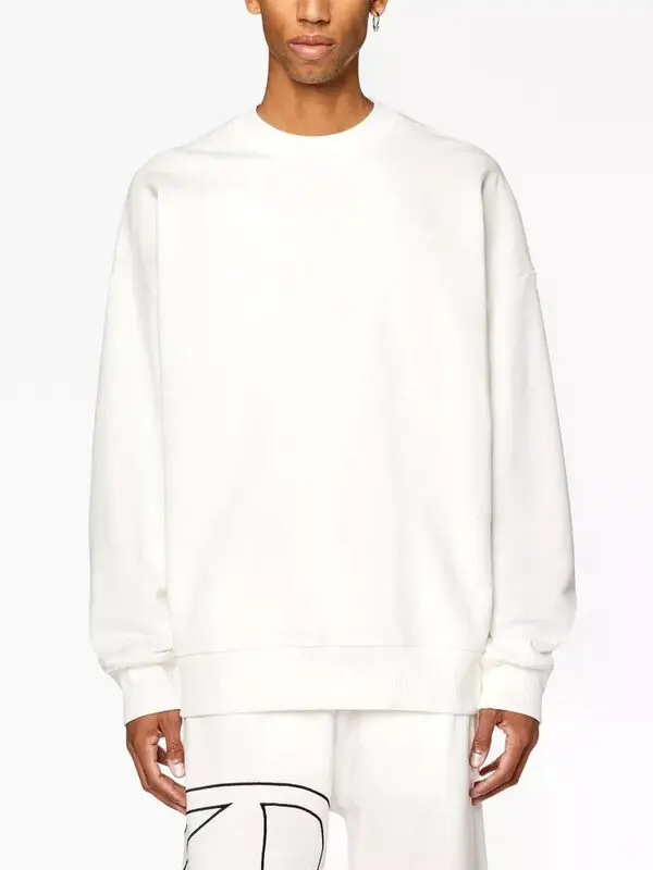 DIESEL® Cotton Jersey Fleece Sweatshirt