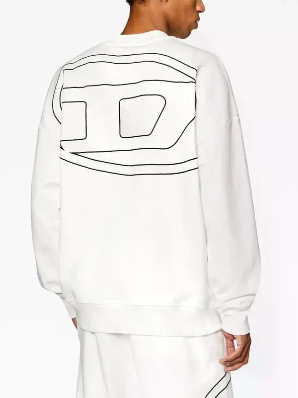 DIESEL® Cotton Jersey Fleece Sweatshirt