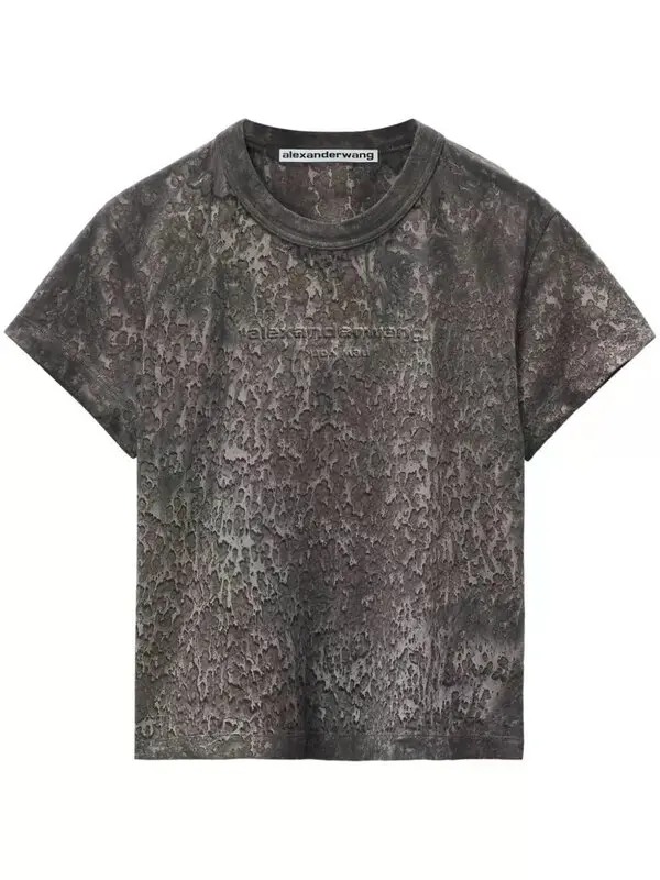 Alexander Wang Splatter-wash Cotton T-shirt