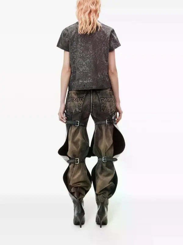 Alexander Wang Splatter-wash Cotton T-shirt