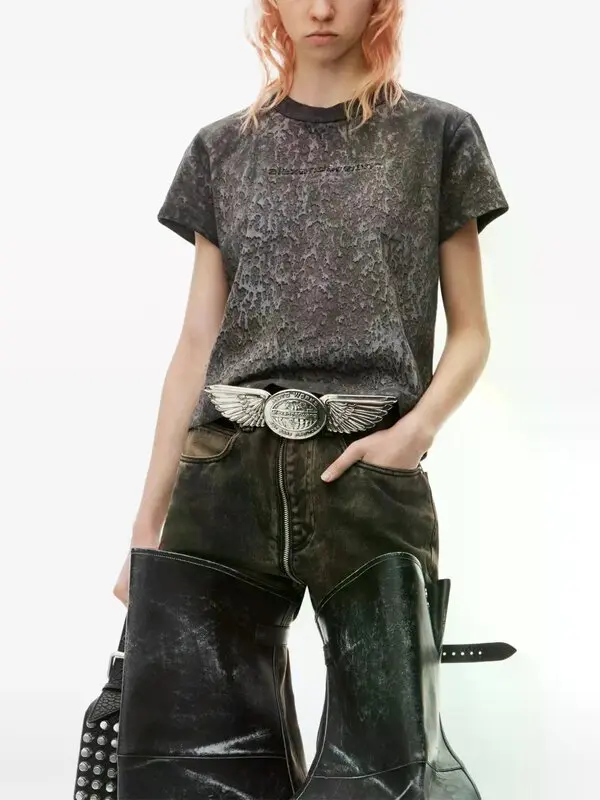 Alexander Wang Splatter-wash Cotton T-shirt