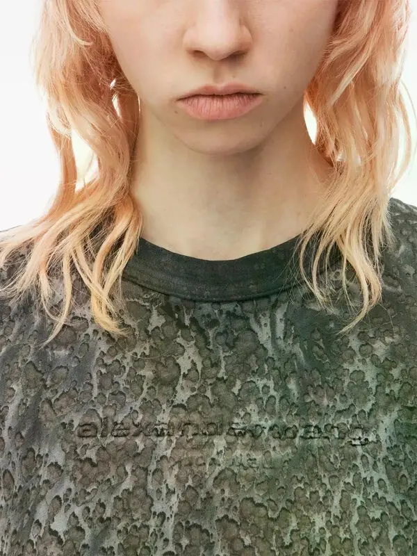 Alexander Wang Splatter-wash Cotton T-shirt