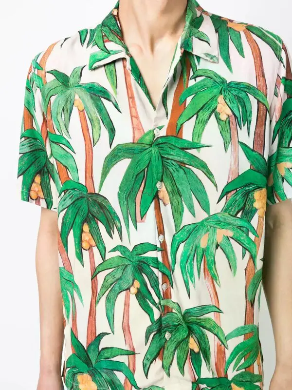 ENDLESS JOY Palm Tree-print Shirt