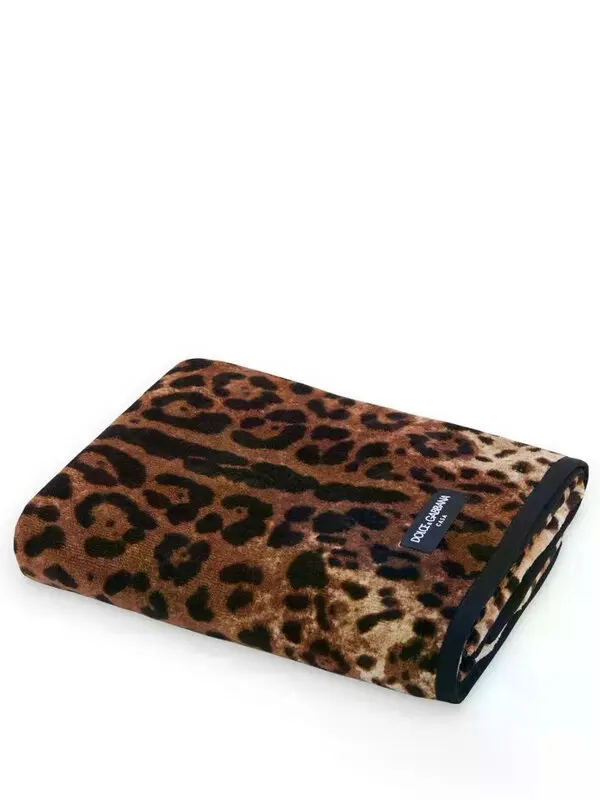 Dolce & Gabbana Terry Cotton Hand Towel - Black