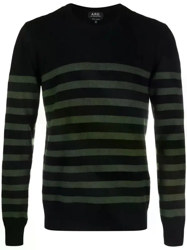 A.p.c. Striped Wool Jumper