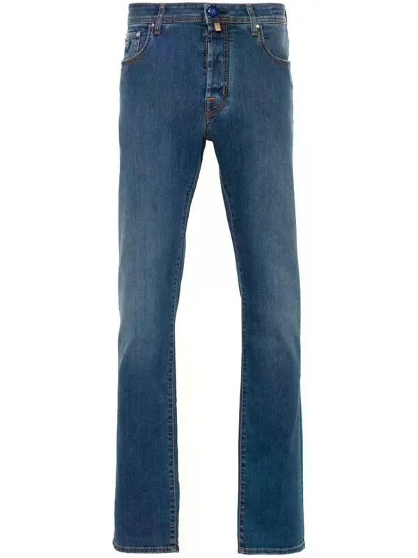 Jacob Cohen Logo-patch Jeans - Blue