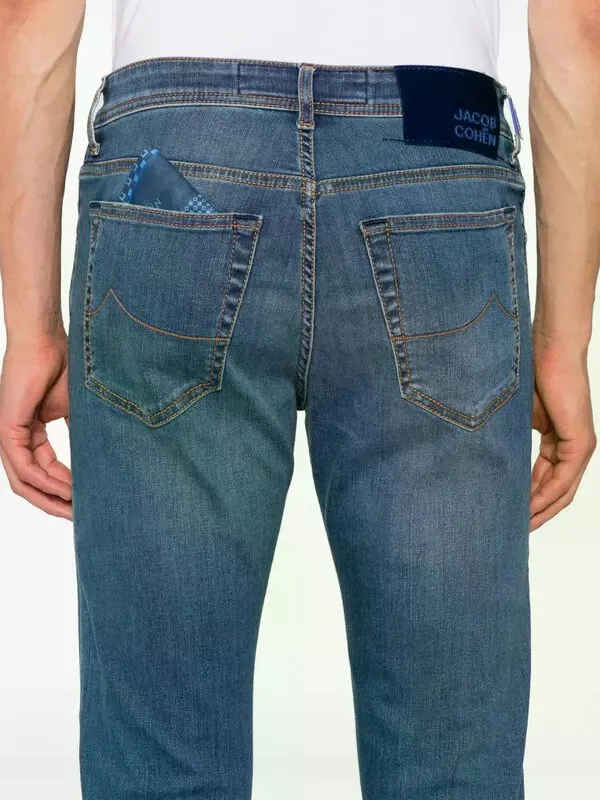 Jacob Cohen Logo-patch Jeans - Blue