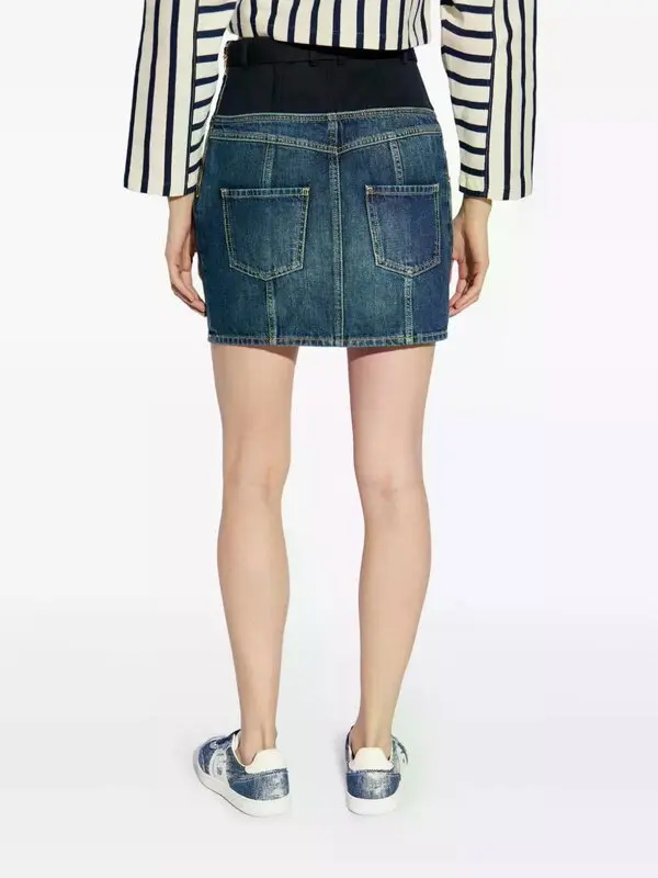 Balmain Denim Mini Skirt