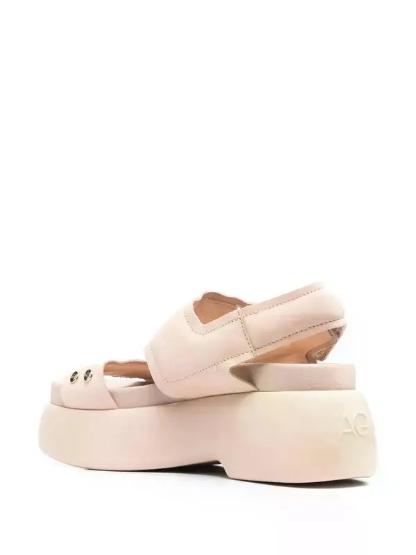 Agl Double-strap Leather Sandals