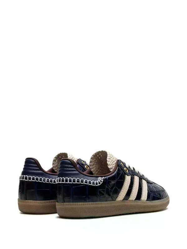 Adidas X Wales Bonner Samba Og Navy Croc Effect Sneakers