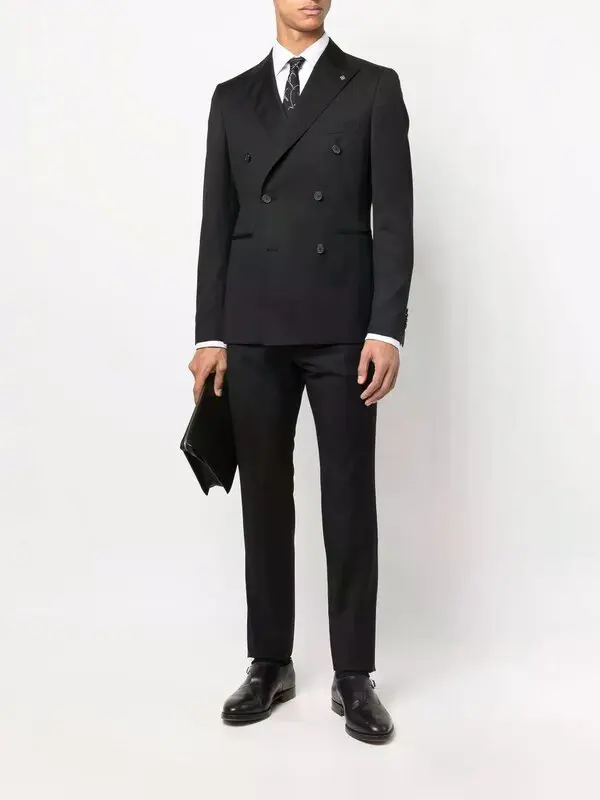 Tagliatore Fitted Double-breasted Suit