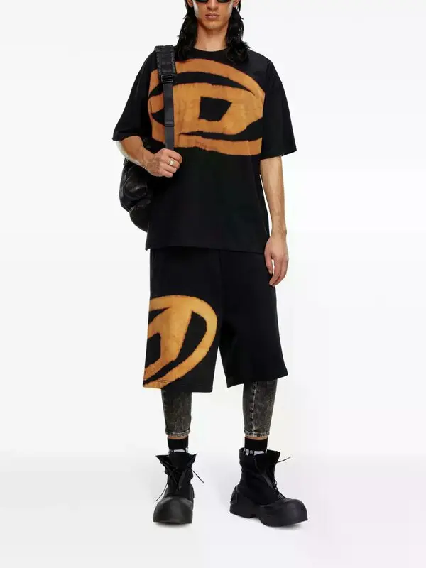 DIESEL® T-boxt-bleach Logo-print T-shirt