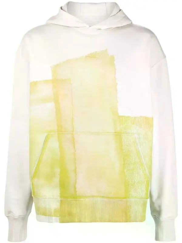 A-COLD-WALL* Graphic-print Cotton Hoodie - Neutrals