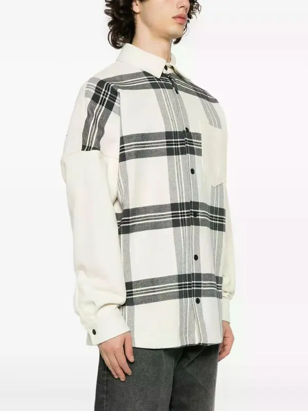 Palm Angels Logo-print Checked Overshirt