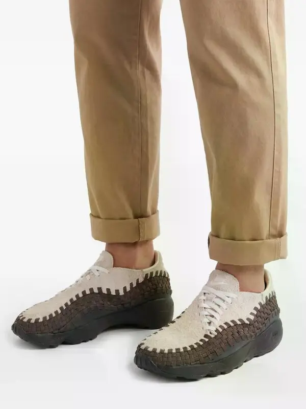 Nike Air Footscape Woven Asymmetric Sneakers - Brown