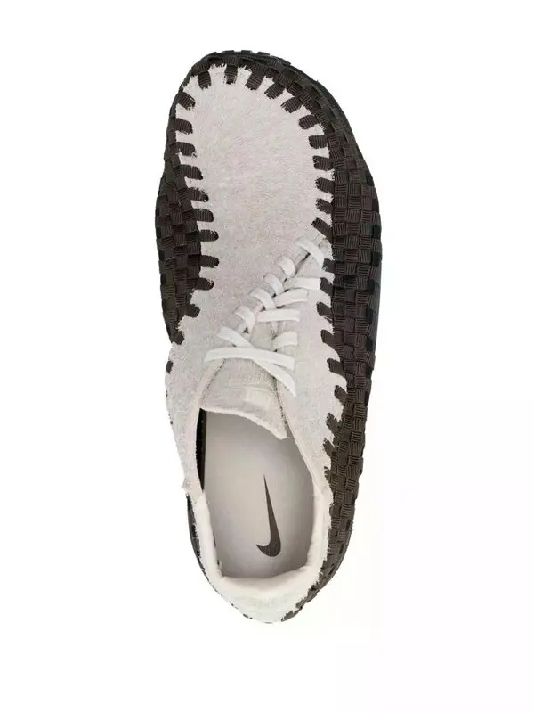 Nike Air Footscape Woven Asymmetric Sneakers - Brown
