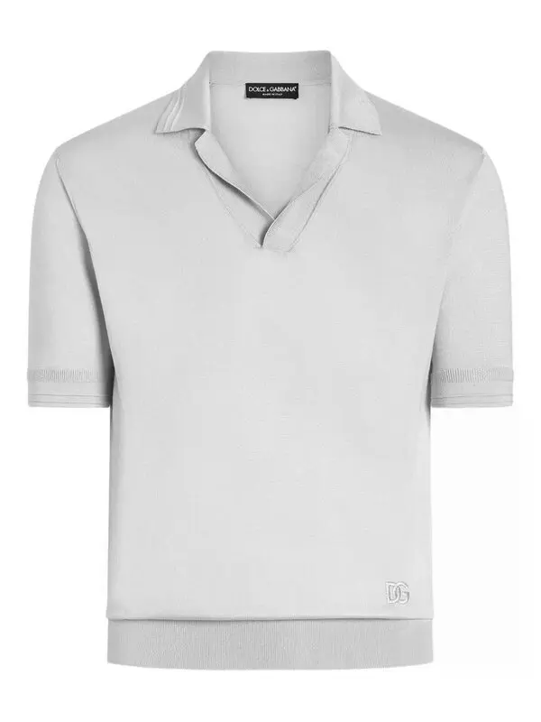 Dolce & Gabbana Silk Polo Shirt