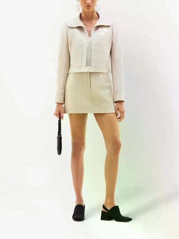 COURREGES Reedition Vinyl Jacket - Neutrals