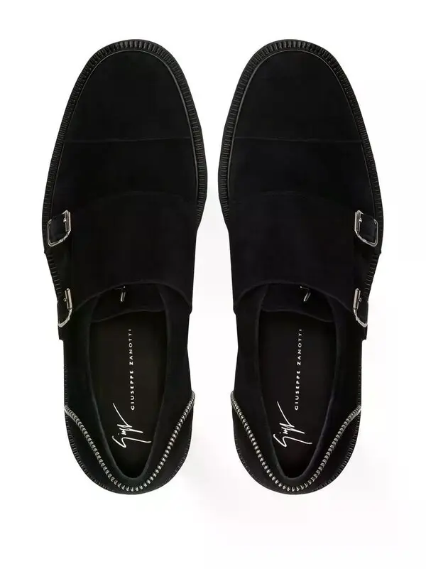 GIUSEPPE ZANOTTI Johnny Zip-trimmed Loafers