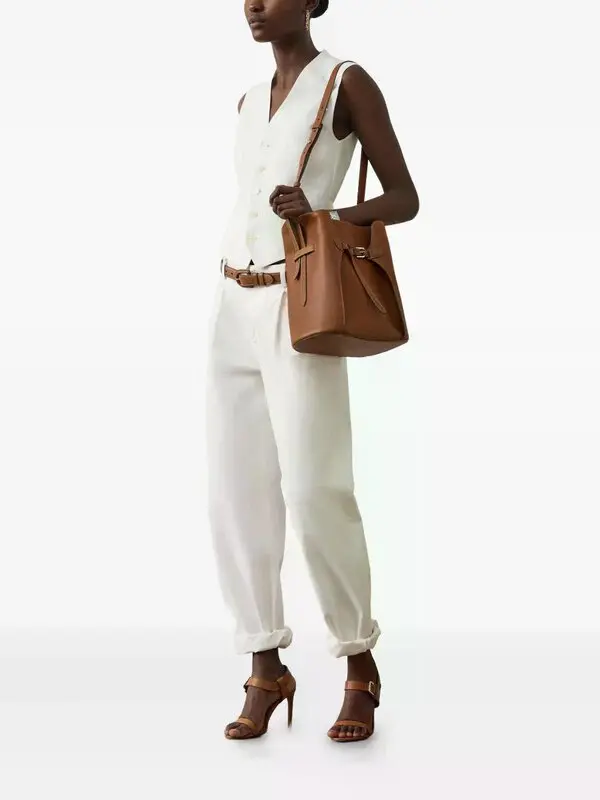 Ralph Lauren Button-up Sleeveless Jacket - White