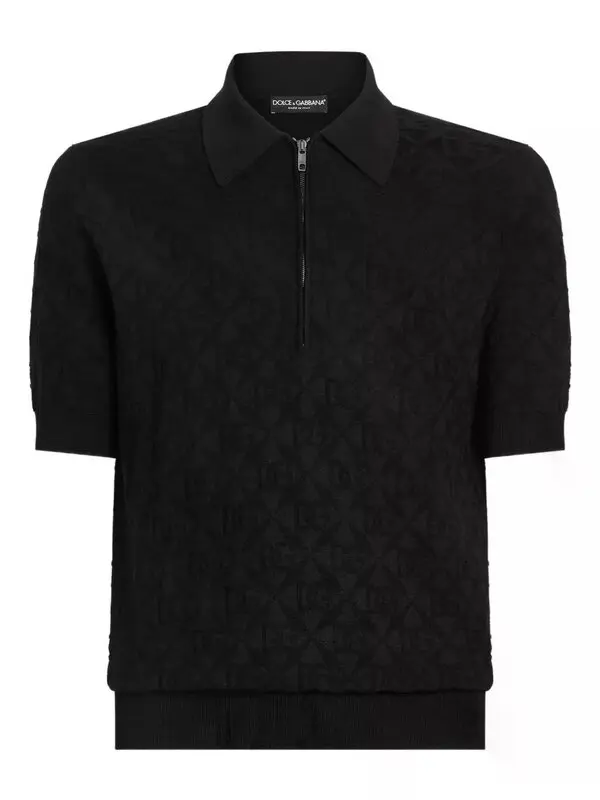 Dolce & Gabbana Logo-jacquard Polo Shirt