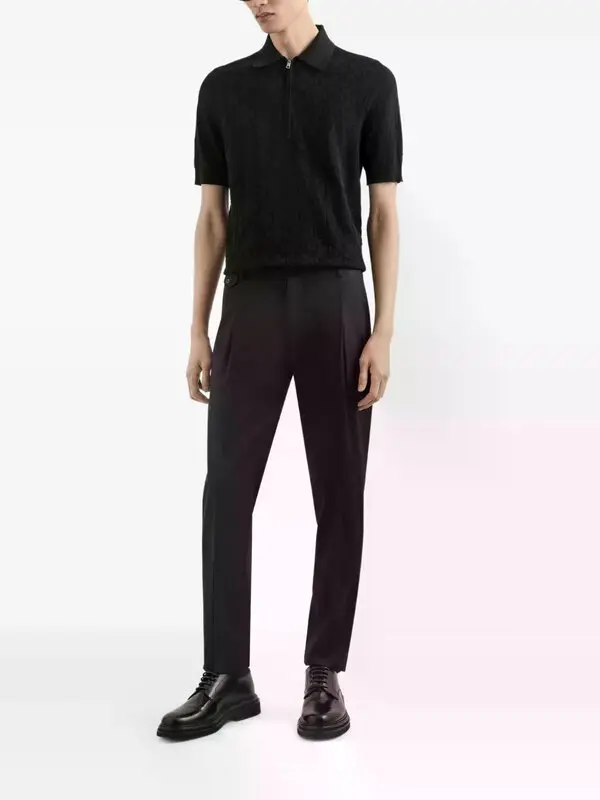 Dolce & Gabbana Logo-jacquard Polo Shirt