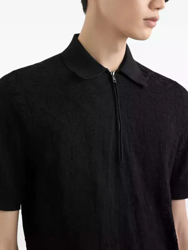 Dolce & Gabbana Logo-jacquard Polo Shirt