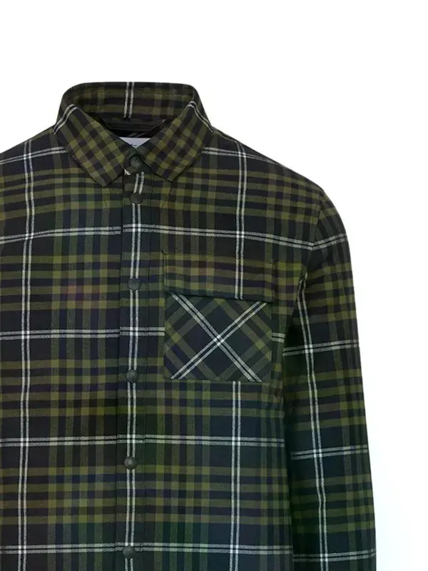 Aztech Mountain Loge Peak Plaid Cotton Shirt - Green