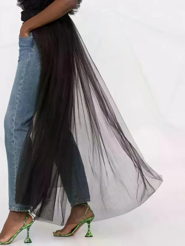 Alchemy Fashions X Lia Aram Ruffle-detail Bodysuit - Black