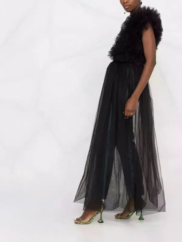 Alchemy Fashions X Lia Aram Ruffle-detail Bodysuit - Black