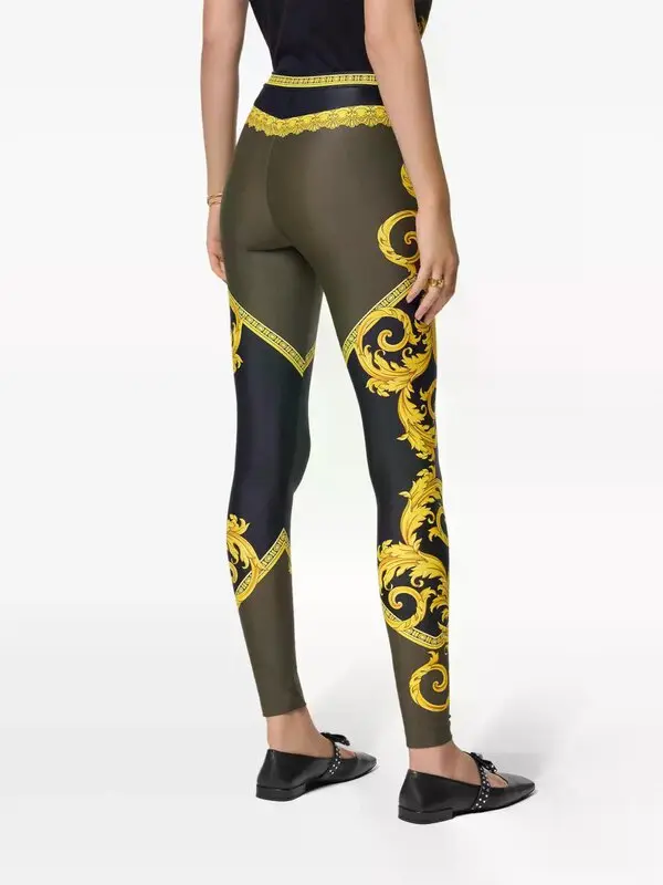 Versace La Coupe Des Dieux Leggings - Black