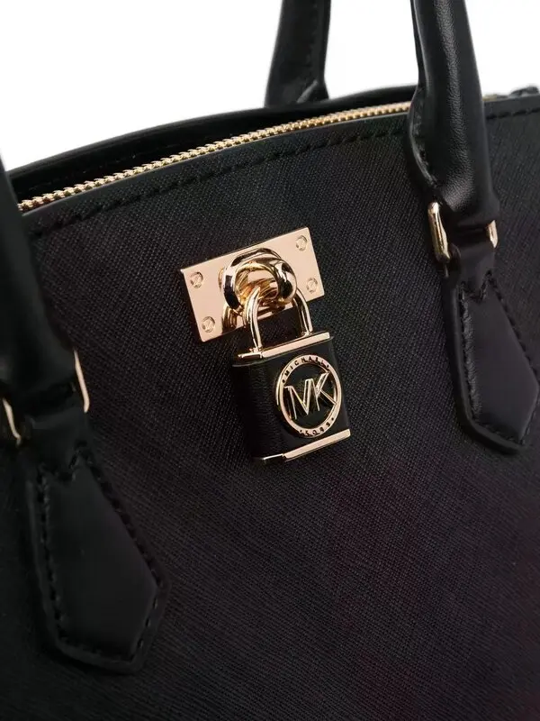 Michael Kors Padlock-detail Leather Tote Bag
