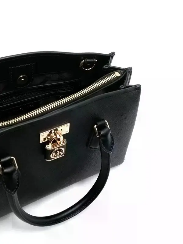 Michael Kors Padlock-detail Leather Tote Bag
