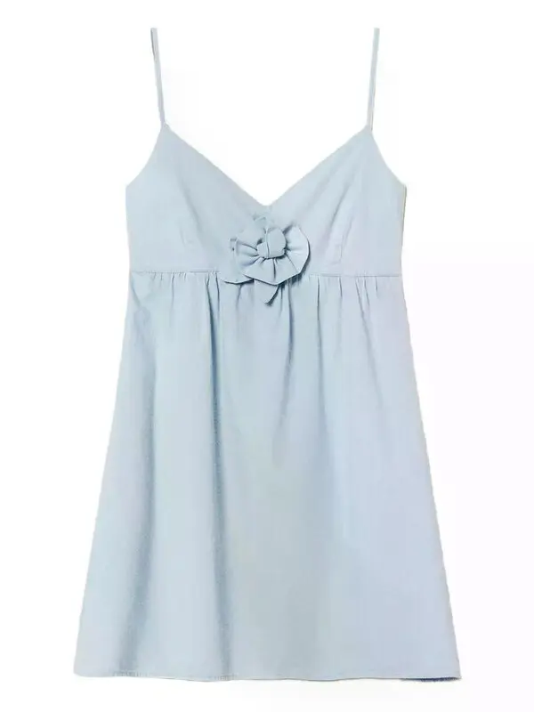 TWINSET Floral-appliqué Sundress - Blue