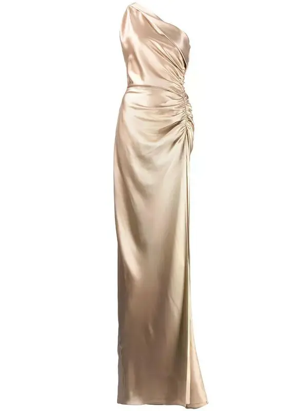 Michelle Mason Asymmetric Silk Gown