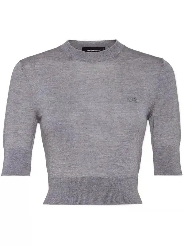 Dsquared2 Cropped Knitted Top