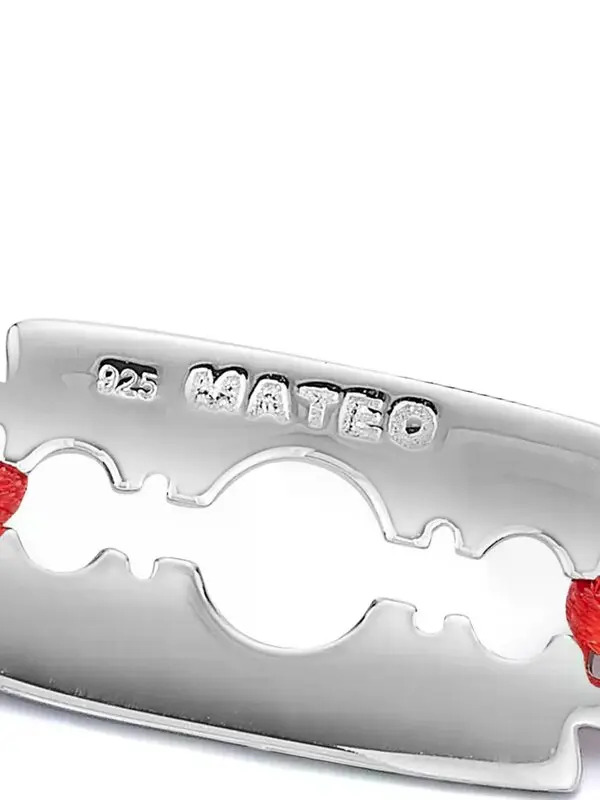 Mateo Sterling Razor Blade Bracelet