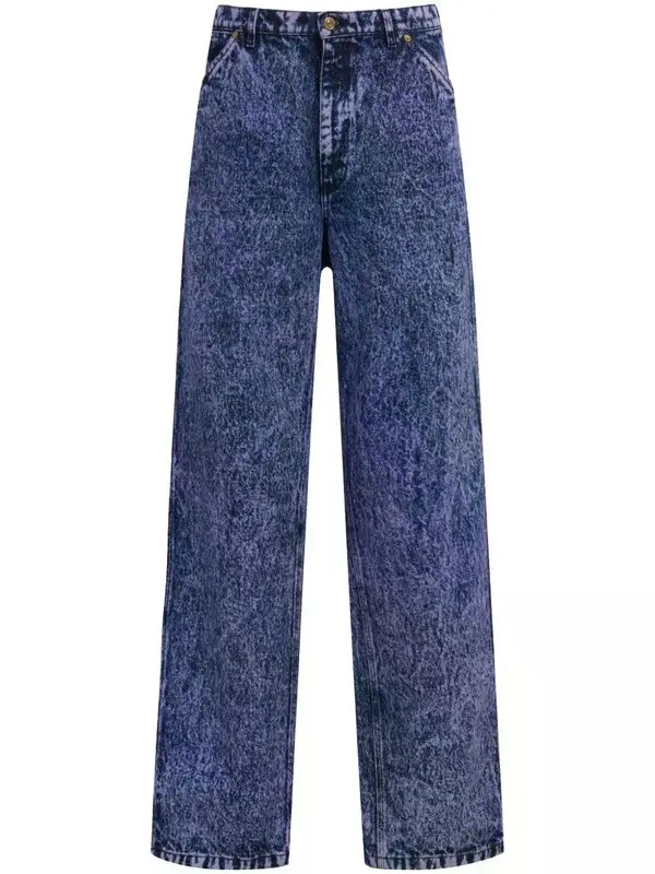 Marni Stonewashed Mid-rise Straight-leg Jeans